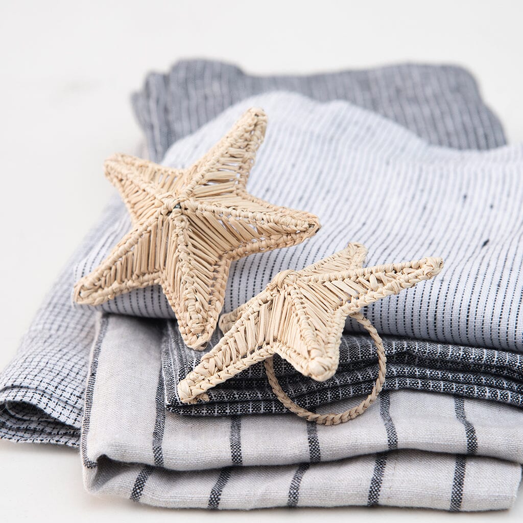 Servilletero Estrella de Rafia Natural – La Cachaguina